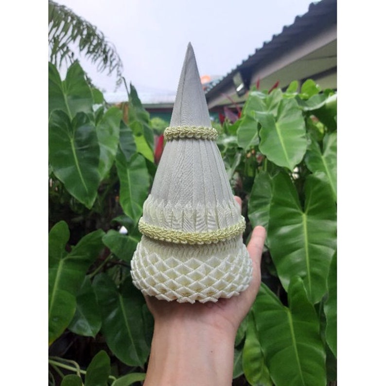 Traditional Thai Tray With Lid, Phan Thong Kam Offering Tray, Offering ...