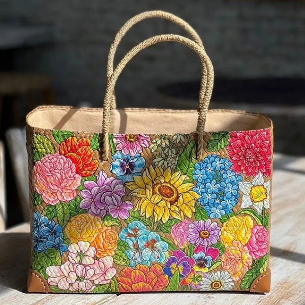 Painted Bags - Etsy
