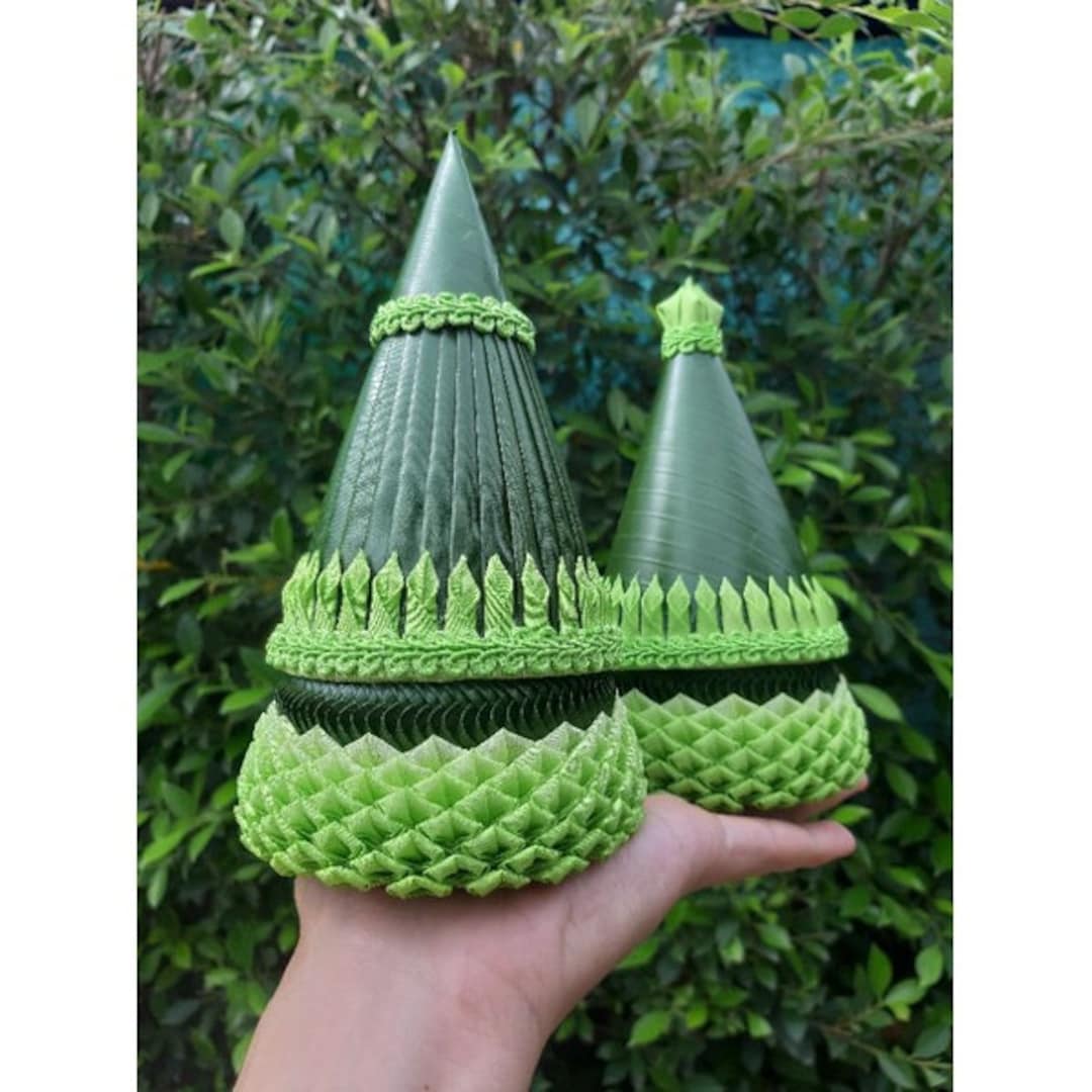 Traditional Thai Tray With Lid, Phan Thong Kam Offering Tray, Offering ...