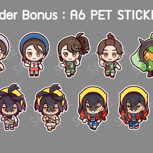 Pokemon Mini Acrylic Keychain Florian, Juliana, Kieran, Carmine ...