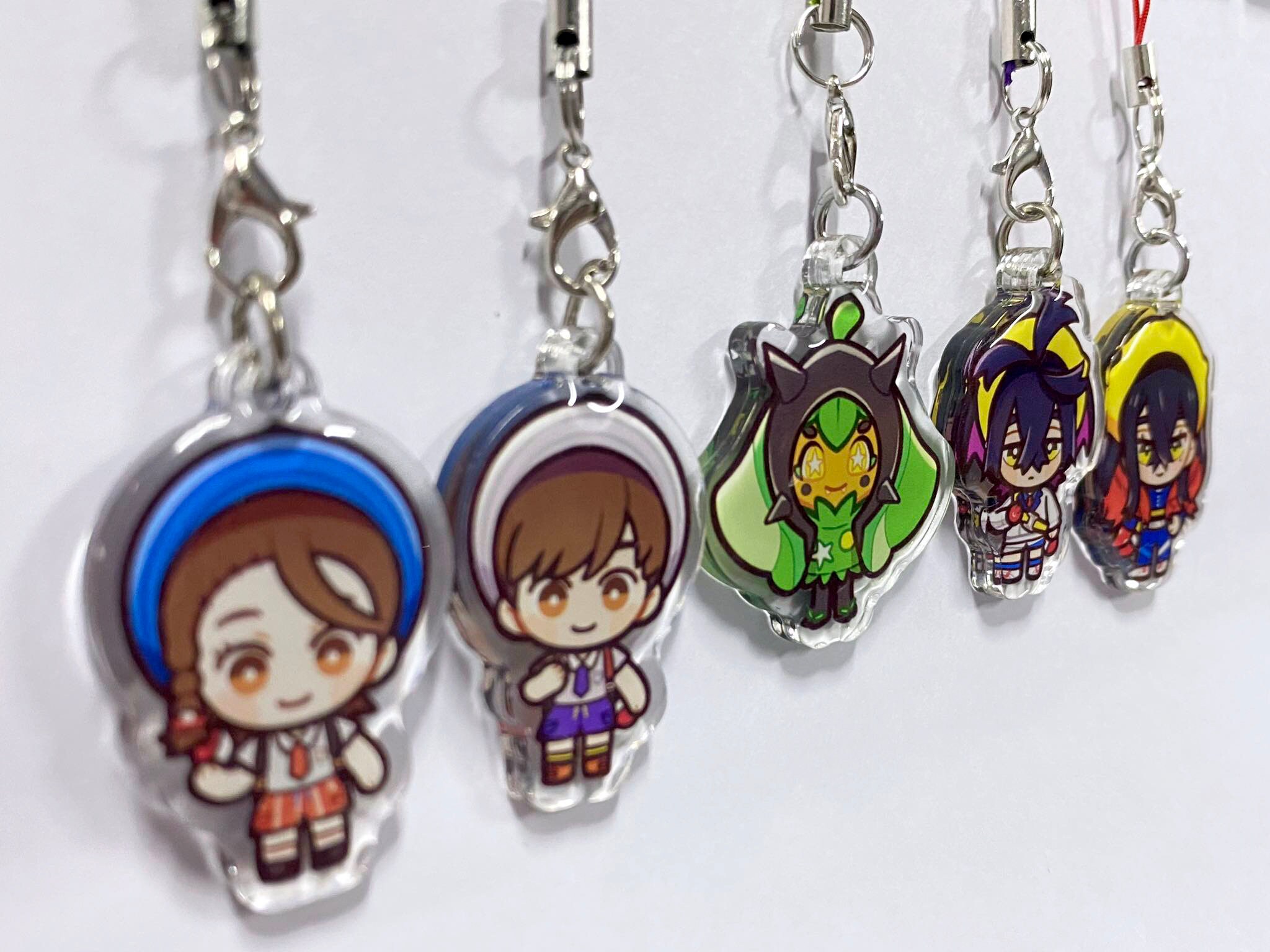 Pokemon Mini Acrylic Keychain Florian, Juliana, Kieran, Carmine ...