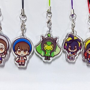 Pokemon Mini Acrylic Keychain Florian, Juliana, Kieran, Carmine ...