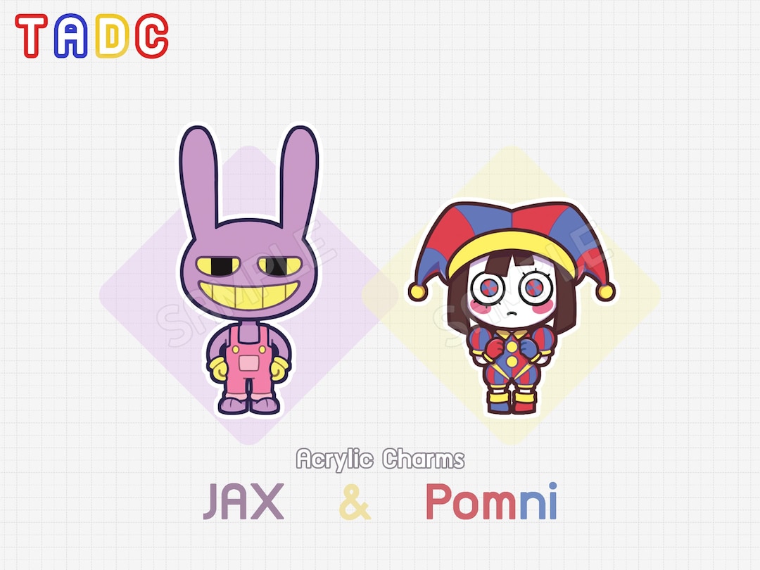 Pomni, Jax TADC the Amazing Digital Circus Acrylic Keychain - Etsy