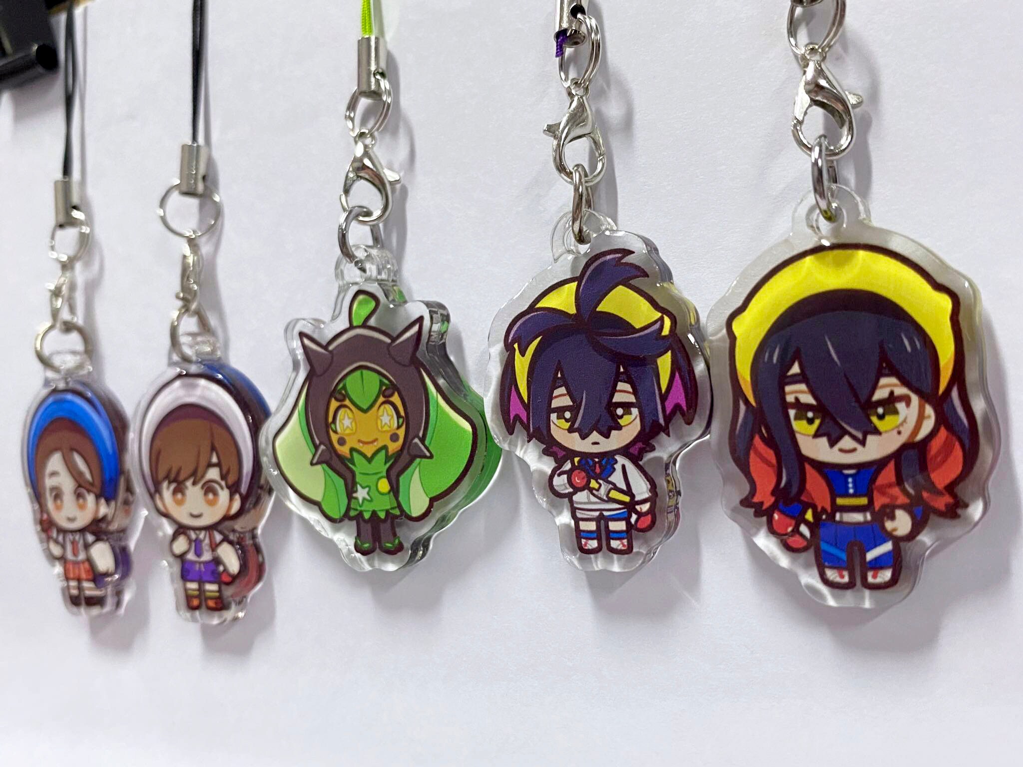 Pokemon Mini Acrylic Keychain Florian, Juliana, Kieran, Carmine ...