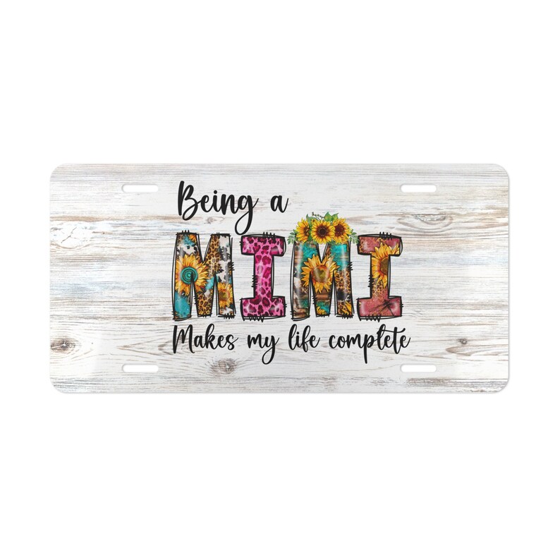 Mimi Vanity Plate, Mimi License Plate, Custom Front Car Tag, Car ...