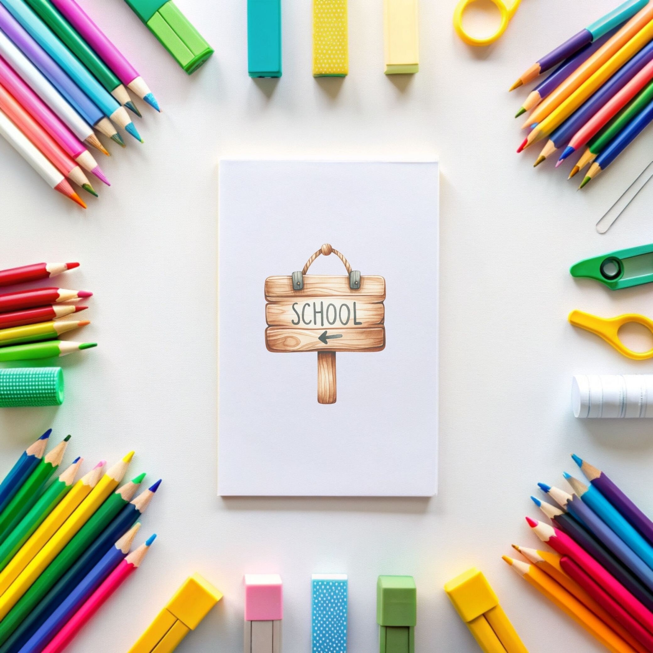 Watercolor School Clipart: Teacher & Student PNG Graphics (PDF) - Etsy