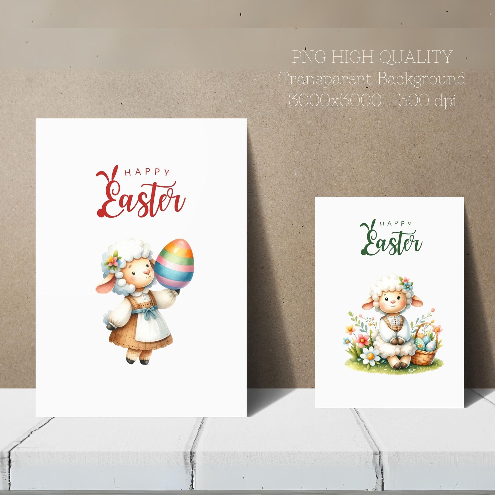 Easter Sheep Clipart, Water Color Clipart ,cute Sheep Clipart, Happy ...