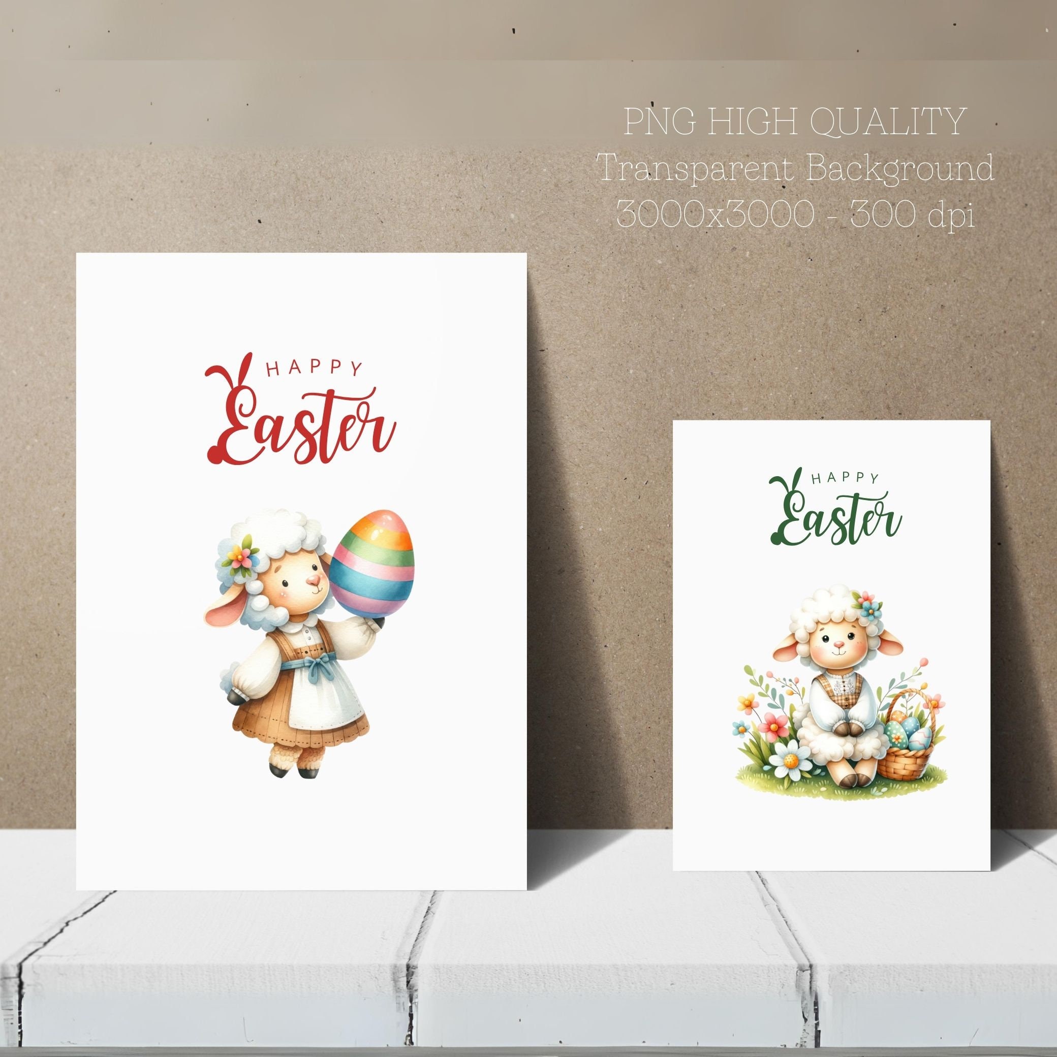 Easter Sheep Clipart, Water Color Clipart ,cute Sheep Clipart, Happy ...