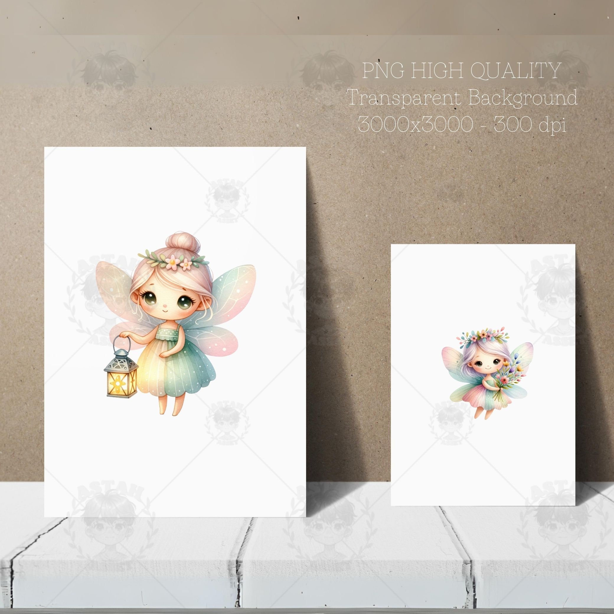 Blossoming Spring Fairy Watercolor Clipart Collection, Delightful Pixie ...