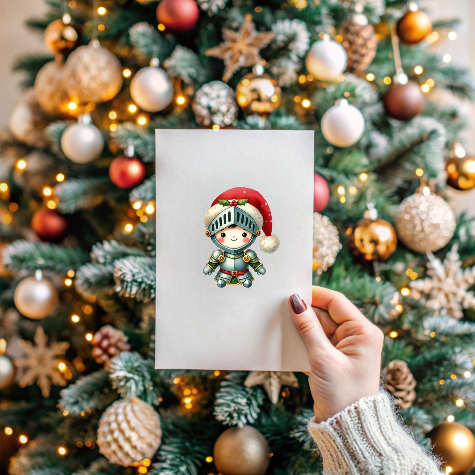Royal Christmas Watercolor Clipart: Santa, Snowman, Crowns (PNG, 300 ...