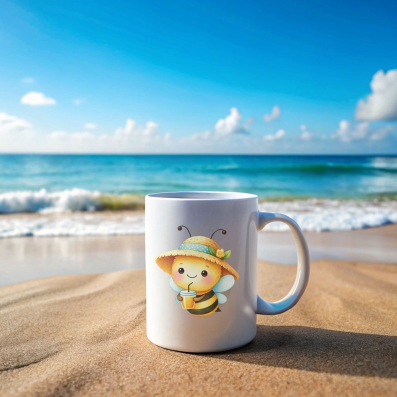 Summer Bee Watercolor Clipart, Honeybee, Summer Decor, Bumble Bee ...