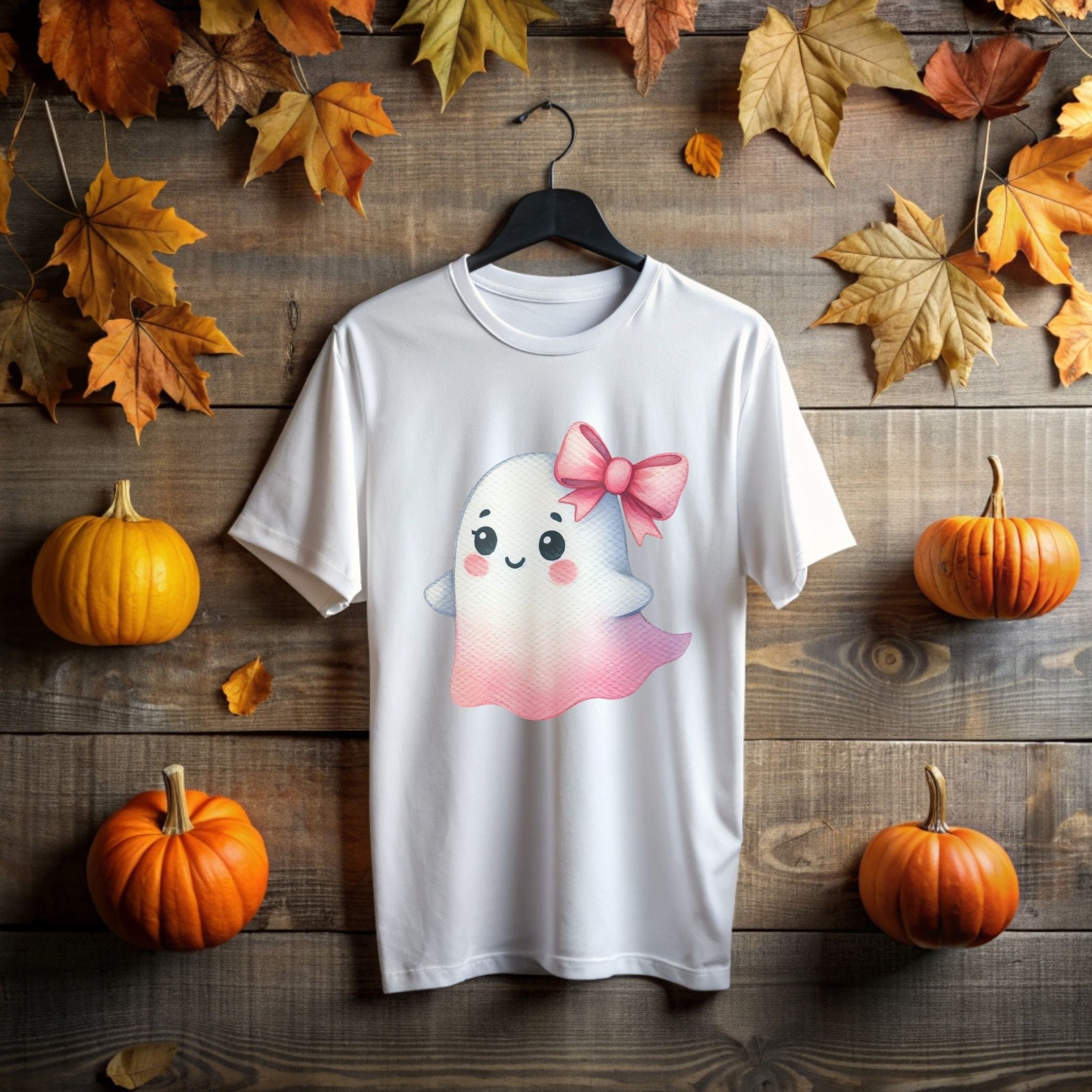 Pink Halloween Watercolor Clipart,halloween Clip Art,kids Halloween Diy ...