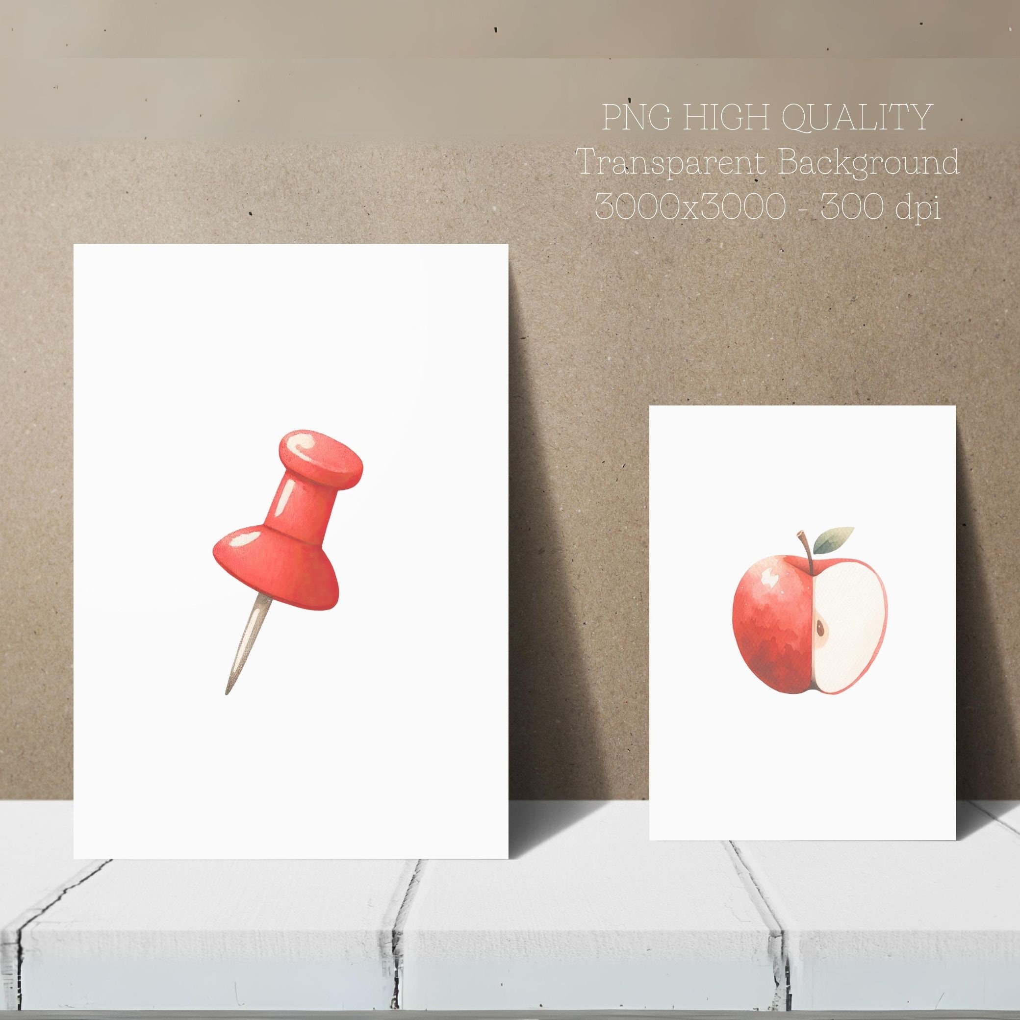 Watercolor School Clipart: Teacher & Student PNG Graphics (PDF) - Etsy