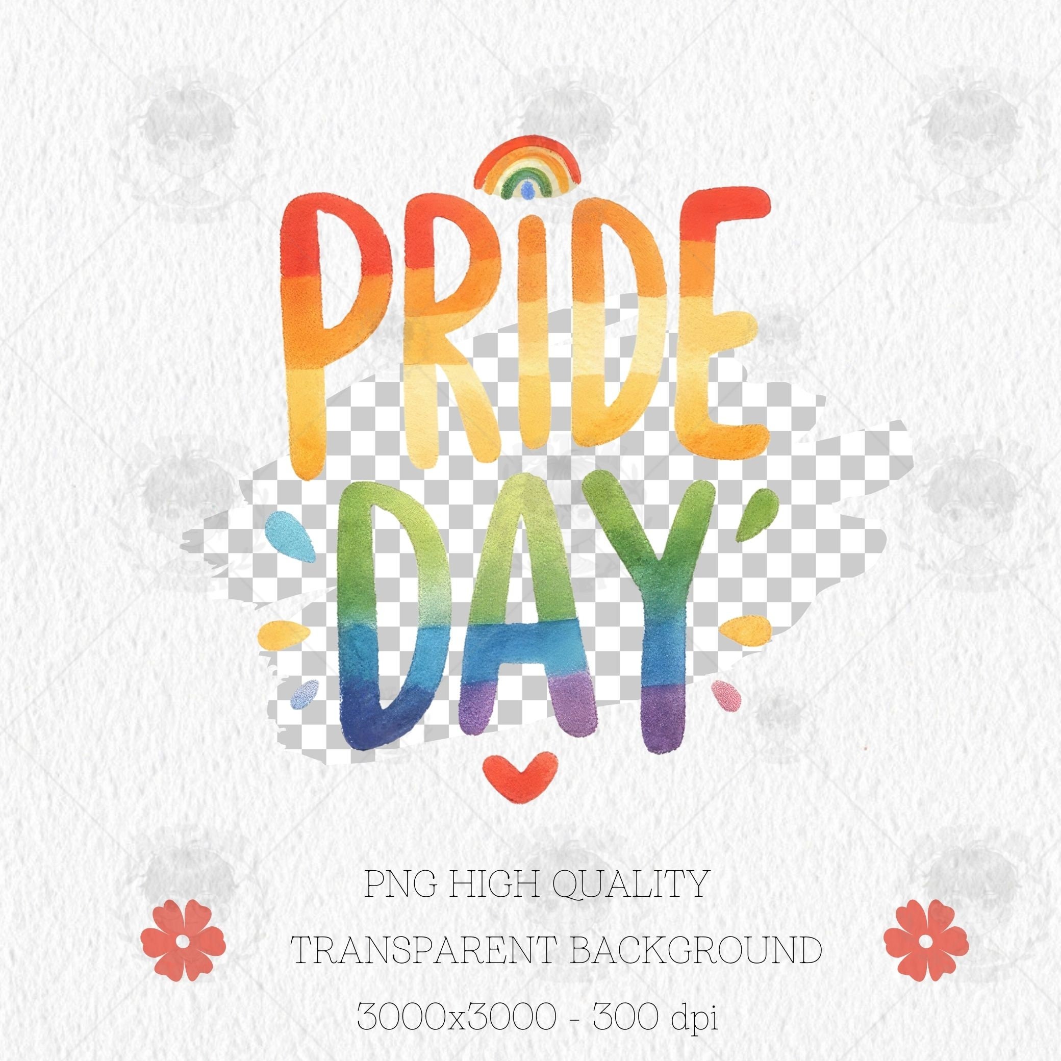 Pride Month Watercolor Clipart, Rainbow Clipart, Couple Clipart, Love ...