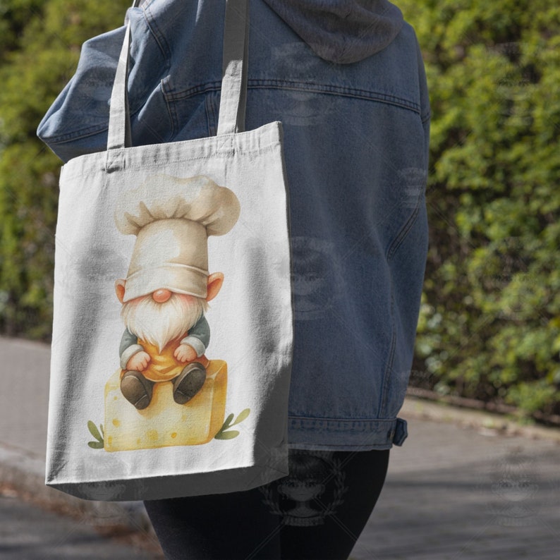 Gnome Bakery Watercolor Clipart, Gnome Pastry Chef Clipart, Sweet Gnome ...