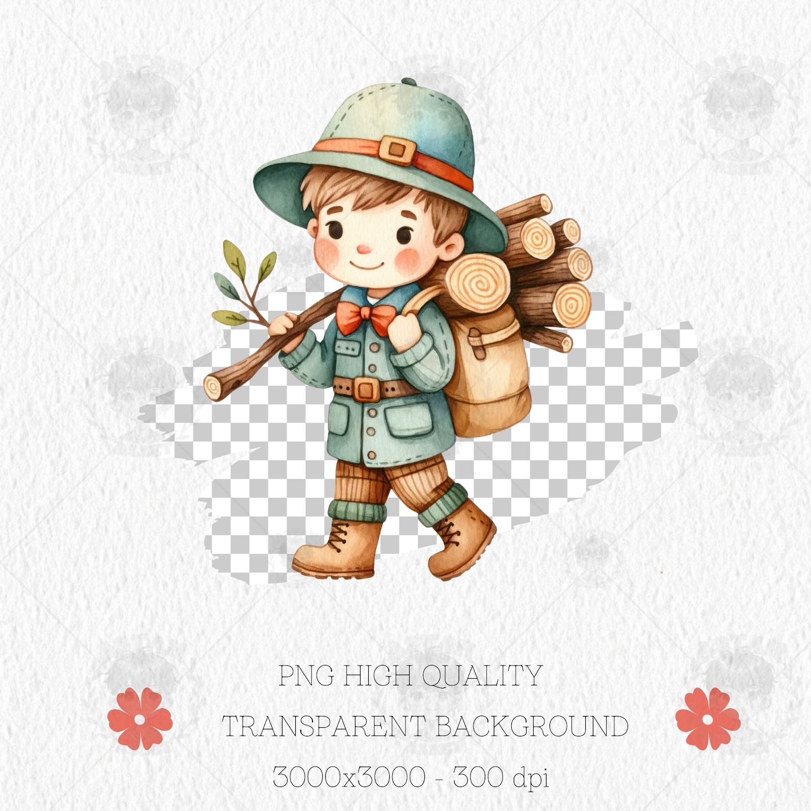 Kids Camping ,watercolor Clipart ,cute Camper Png, Childrens Activities ...