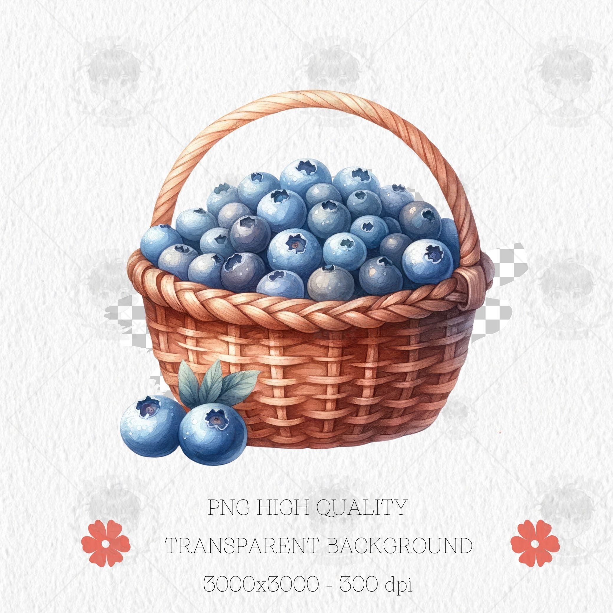 Blueberry Watercolor Clipart, Fruit Clipart, Thanksgiving Clipart ...