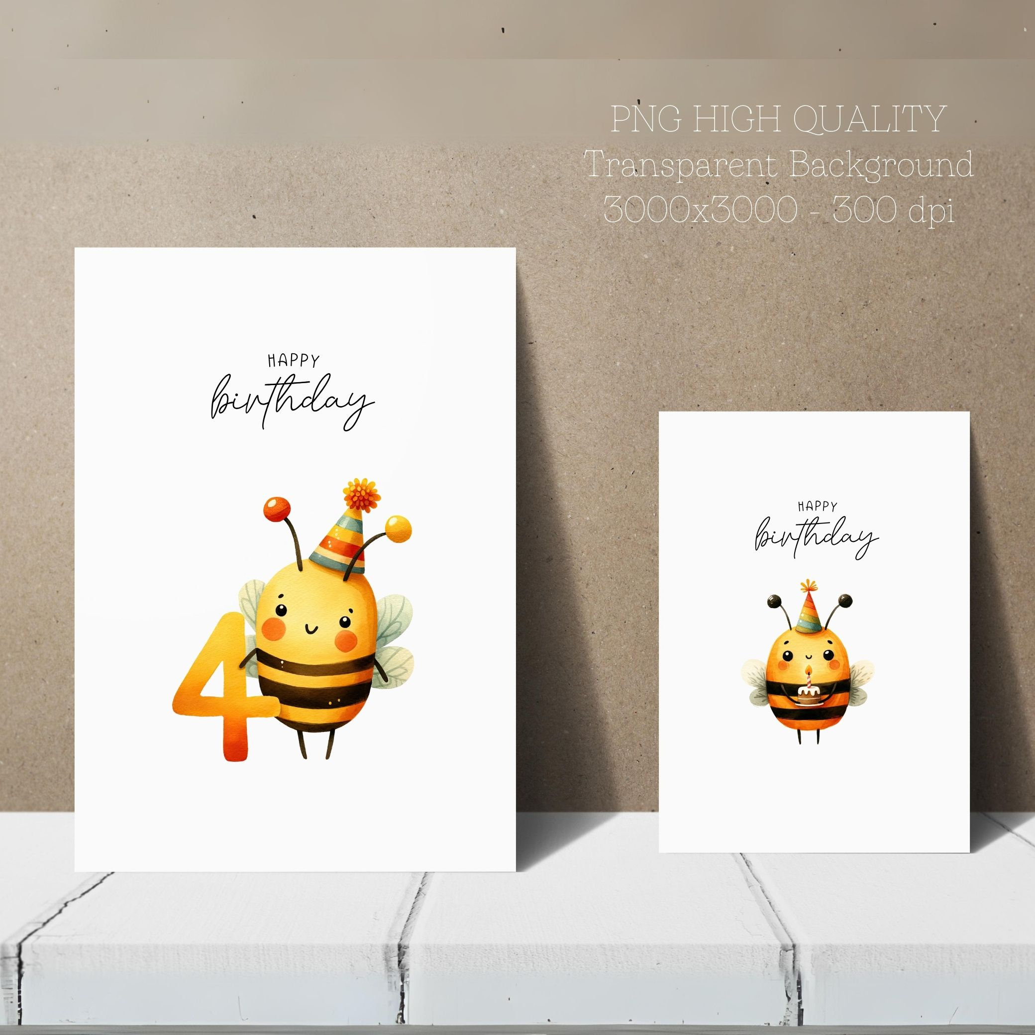 Bee Birthday Watercolor Clipart, Cute Bee Clipart, Bumble Bee Clipart ...