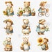 Cute Bear Watercolor,bear Garden ,animals for Kids ,gardening Clipart ...