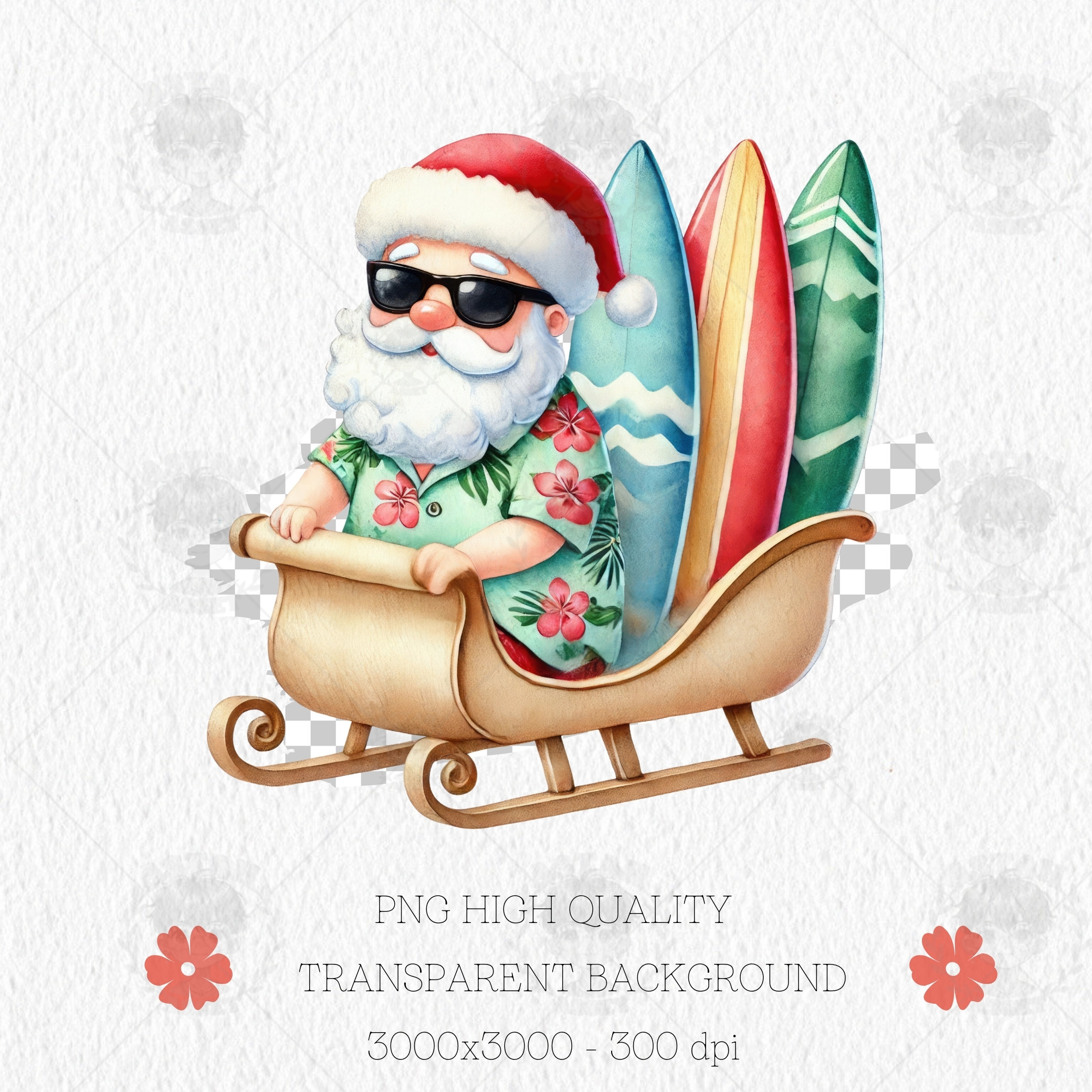 Summer Christmas Png, Tropical Christmas, Christmas in July, Christmas ...