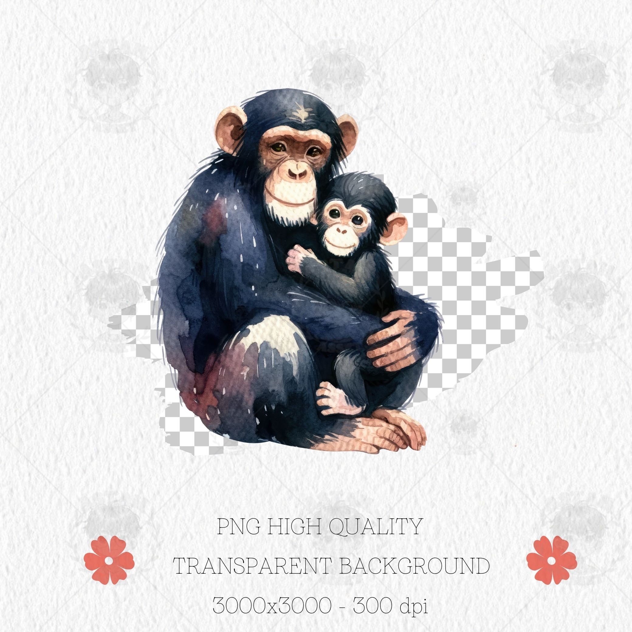 Animal Mom PNG, Animals Watercolor Clipart, Animal Mom Gifts, Mother's ...