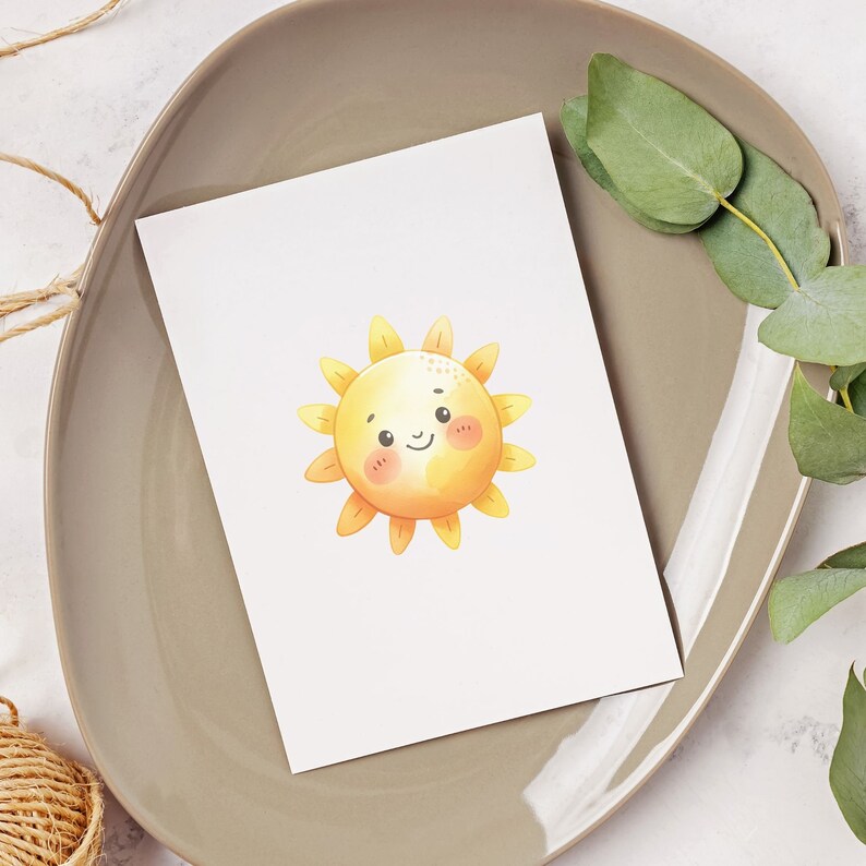 Summer Watercolor Clipart: Beach Holiday PNG Images (PDF) - Etsy