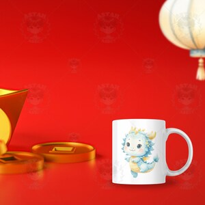 Cute Kid Blue Dragon Water Color Chinese New Year Clipart ,2024 ...