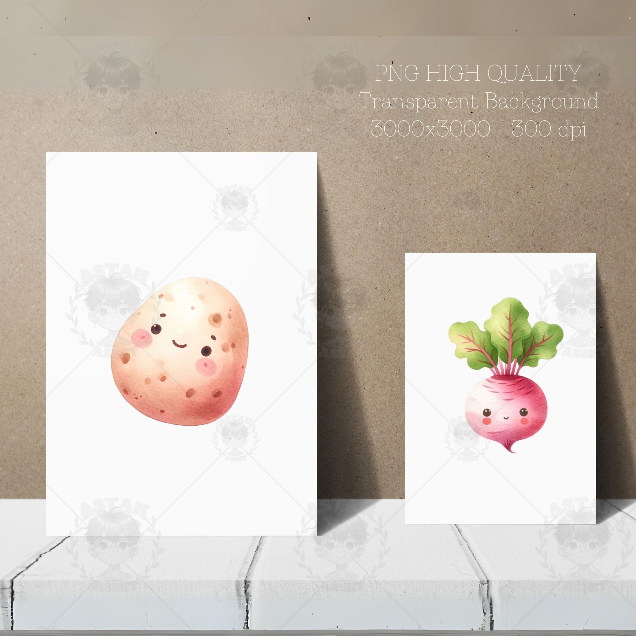 Cute Vegetable Watercolor, Vegetable Clipart Png, Cute Food Clipart ...