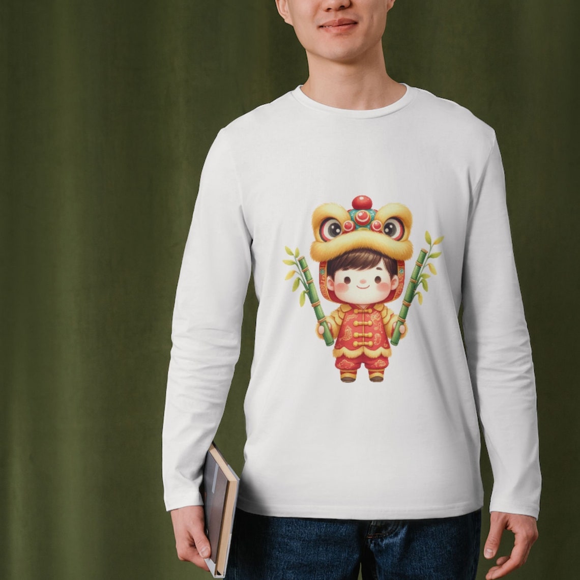 Cute Kid Lion Dance Water Color Chinese New Year Clipart ,2024 , Lion ...