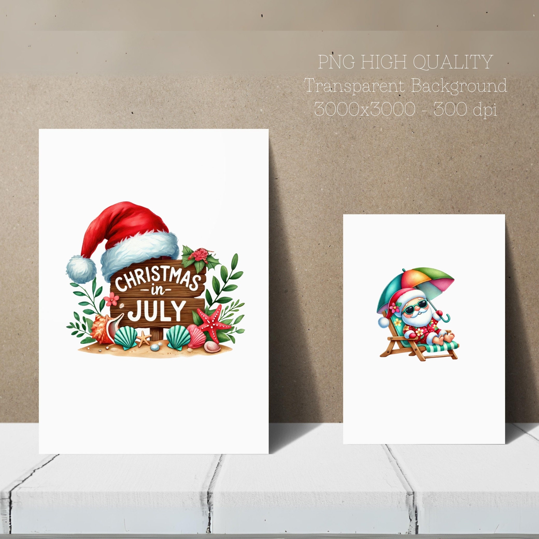Summer Christmas Png, Tropical Christmas, Christmas in July, Christmas ...