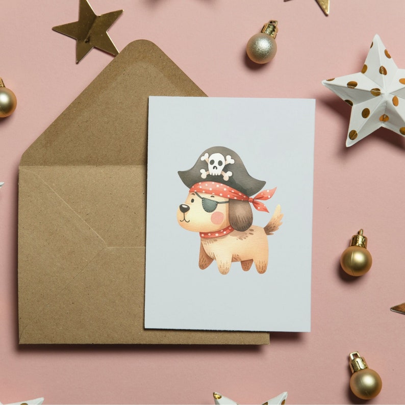 Animals Pirate Watercolor Clipart: Nautical Baby Shower Decor (PDF) - Etsy