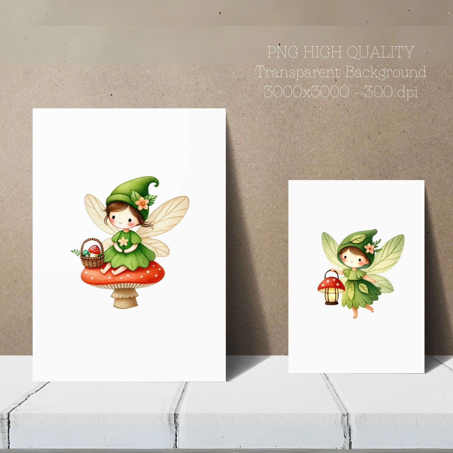 Fairy Mushroom Watercolor Clipart, Fairy Garden Clipart, Cute Fairy ...