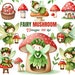 Fairy Mushroom Watercolor Clipart, Fairy Garden Clipart, Cute Fairy ...