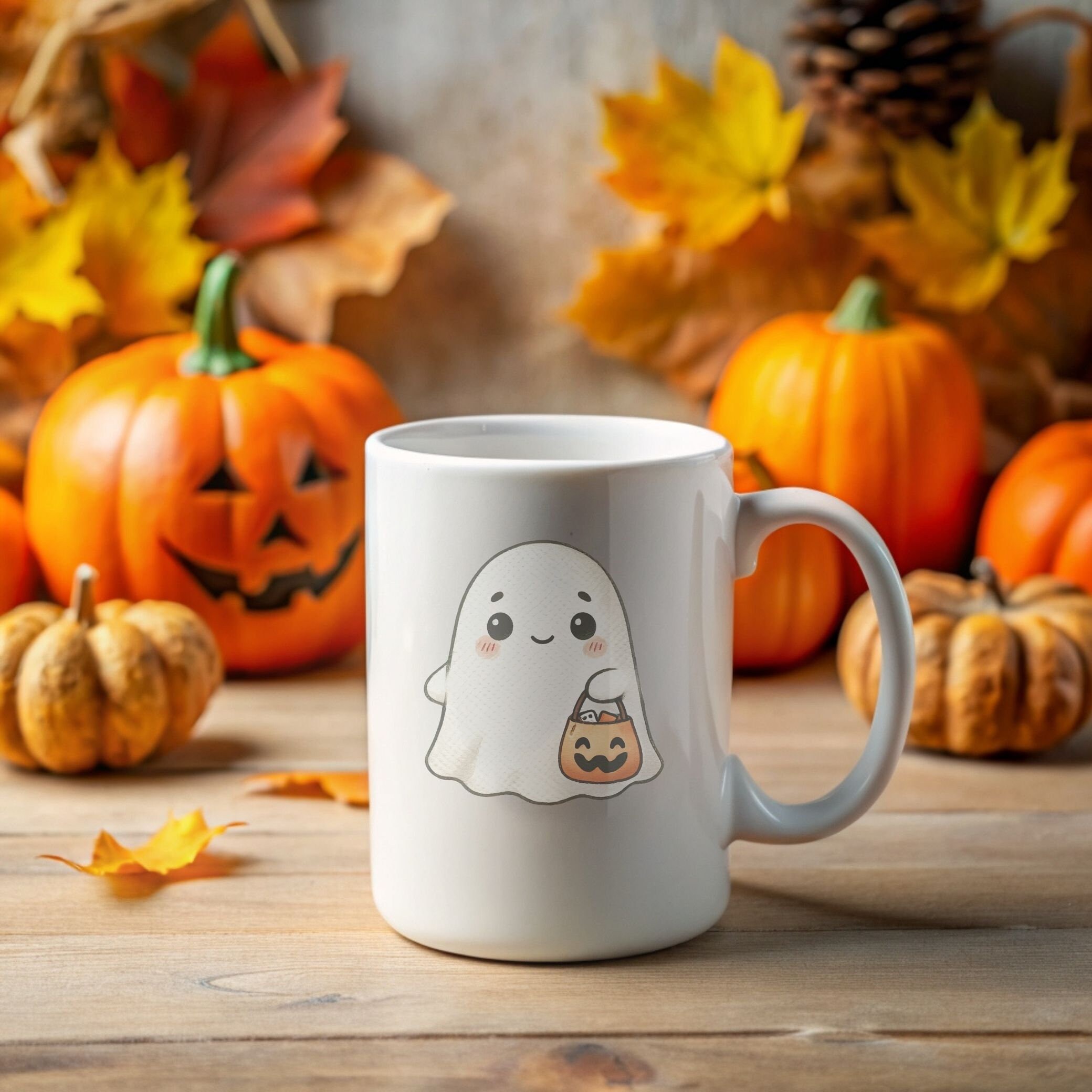 Cute Ghost Clipart, Halloween Clipart, Ghost Watercolor, Spooky Clipart ...