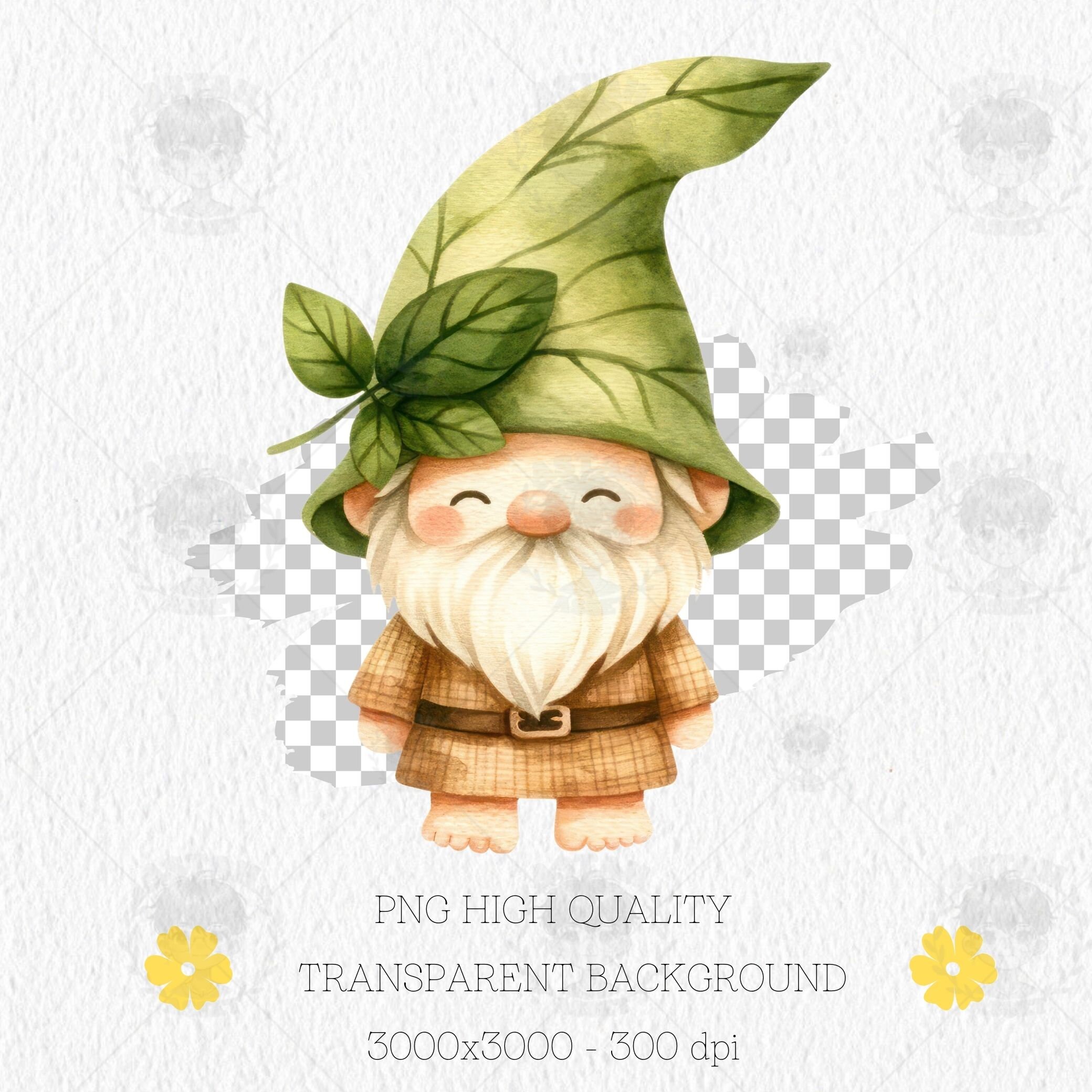 Cute Gnome Forest, Watercolor Clipart ,woodland , Gnomes Sublimation ...