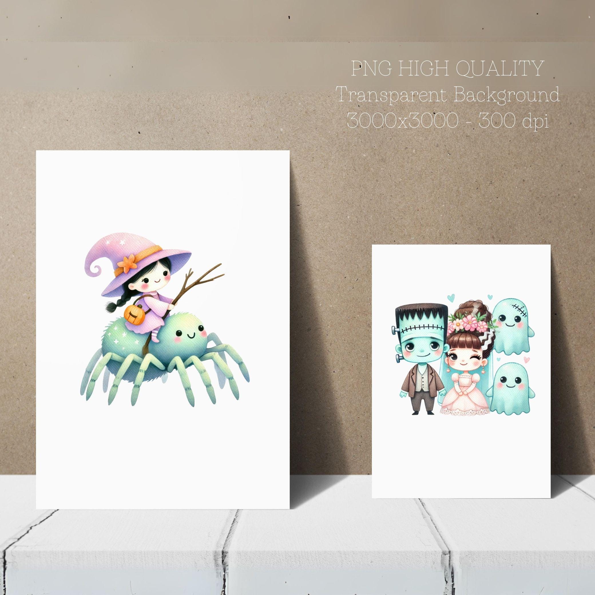 Halloween Monster Png, Halloween Watercolor Clipart, Funny Halloween ...