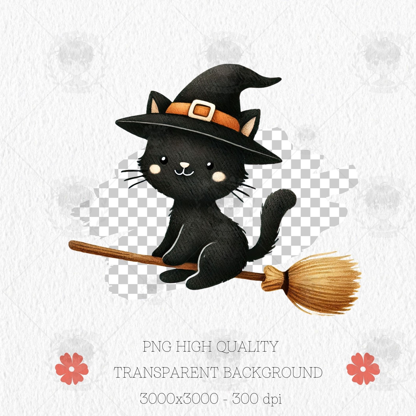 Halloween Black Cat Png,cat Watercolor Clipart, Halloween PNG, Black ...