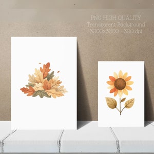 Autumn Watercolor Clipart, Fall Clipart, Fall Leaves Clipart, Pumpkin ...