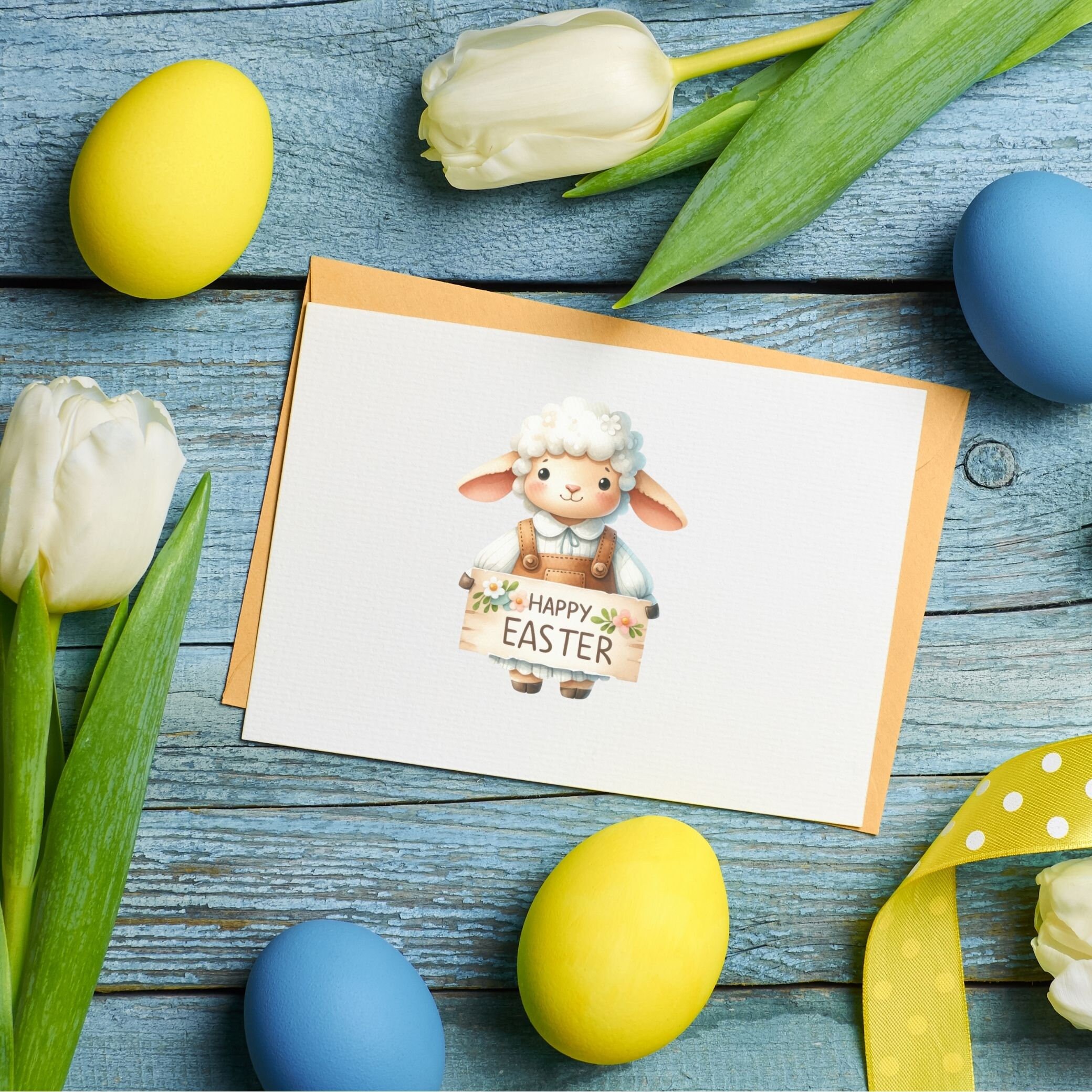 Easter Sheep Clipart, Water Color Clipart ,cute Sheep Clipart, Happy ...