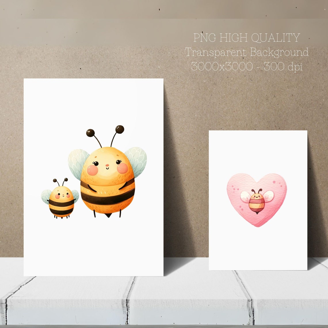 Bee Mom Watercolor Clipart ,cute Bee Clipart ,bumble Bee, Honeybee ...