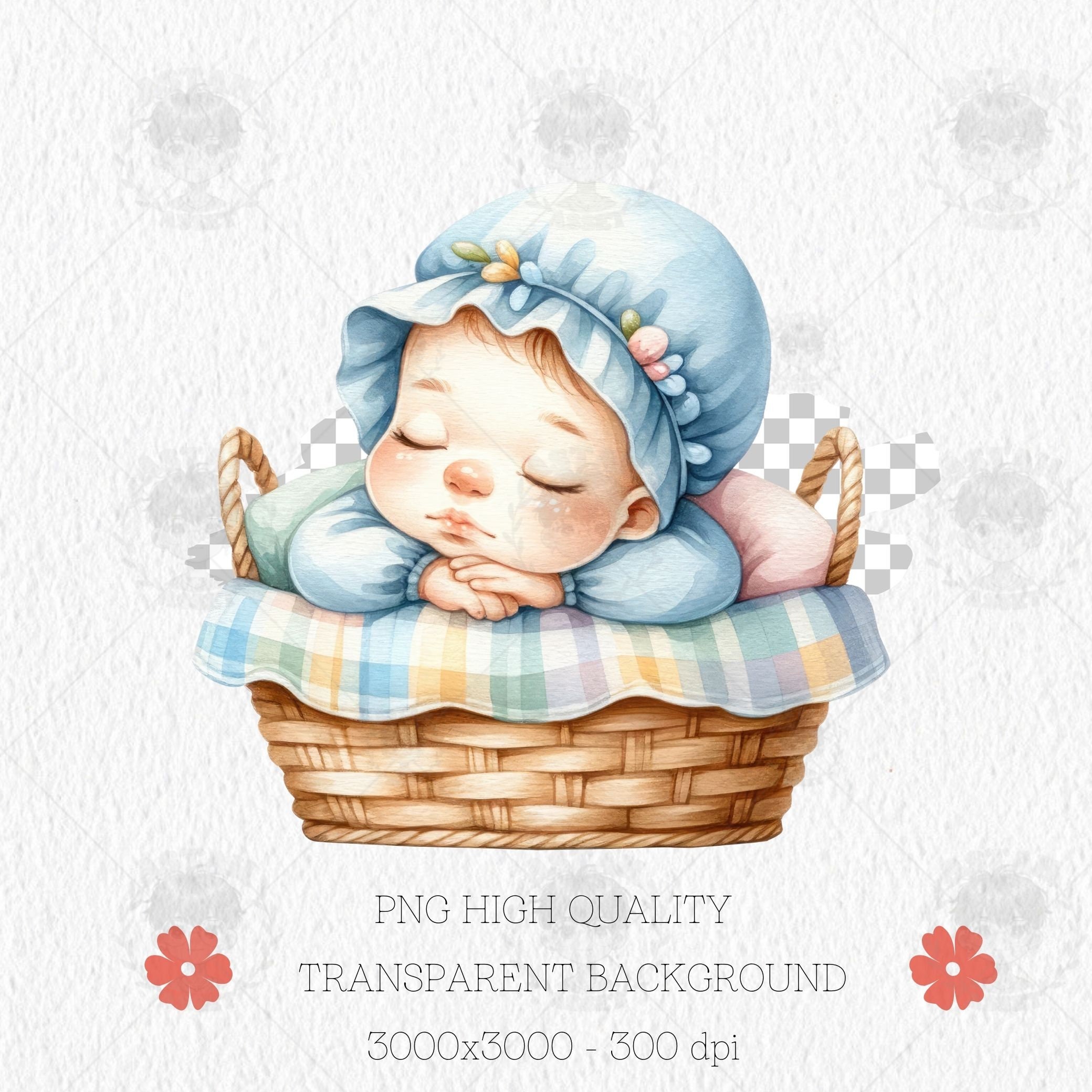 Blue Baby Boy Clipart, Boy Watercolor Clipart, Baby Boy Clipart ...