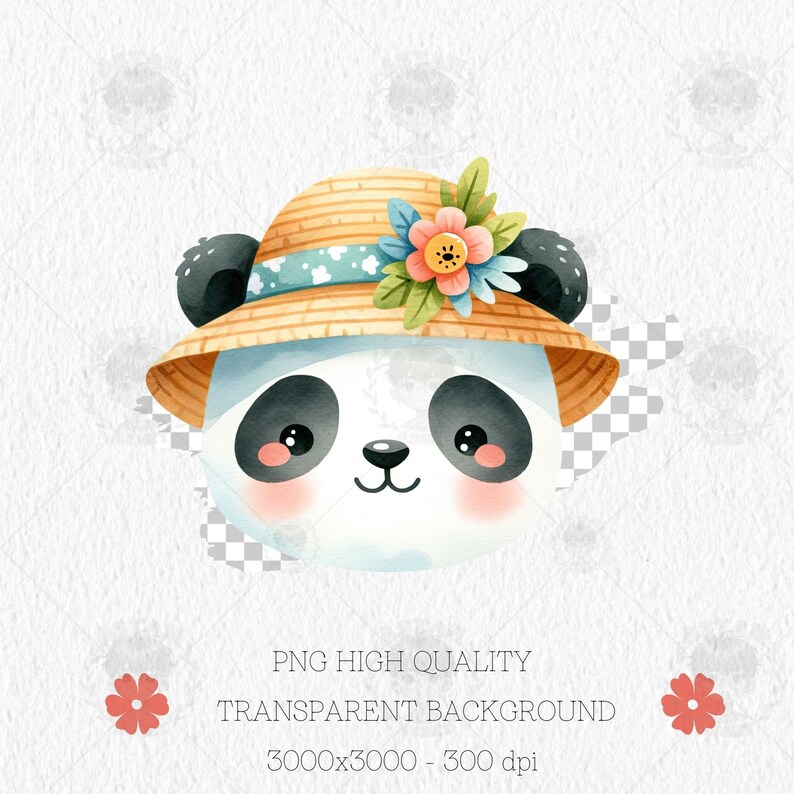 Summer Animals Clipart, Summer Watercolor Clipart, Hello Summer PNG ...