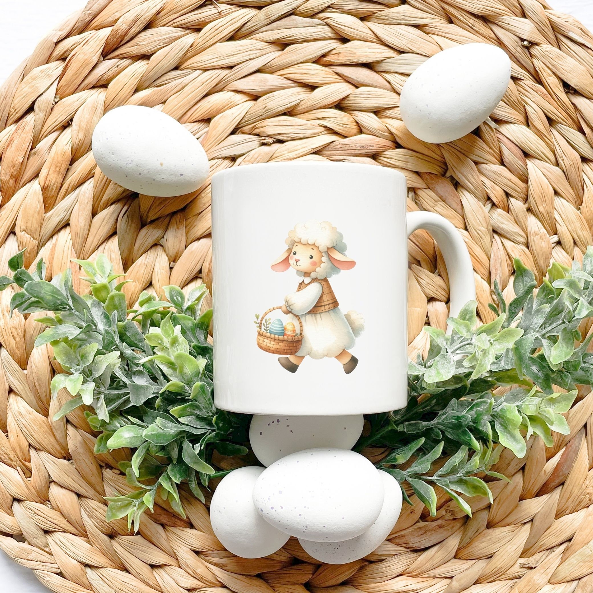 Easter Sheep Clipart, Water Color Clipart ,cute Sheep Clipart, Happy ...