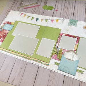 Brushed 12x12 Scrapbook 2-page Layout Kit, Perfect for Parties, Grads ...