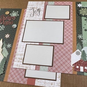 Christmas Church 12x12" Scrapbook Layout, Handmade 3D Page Kit, Choice ...