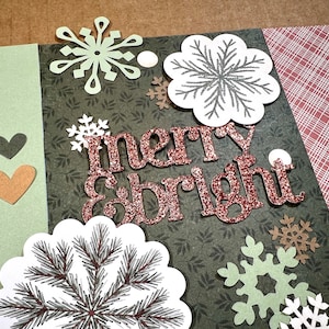 Christmas Church 12x12" Scrapbook Layout, Handmade 3D Page Kit, Choice ...