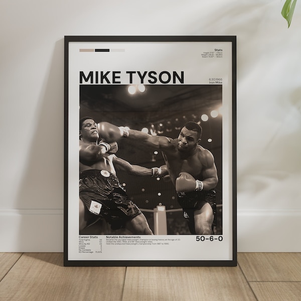 Mike Tyson Poster Digital Download - Etsy