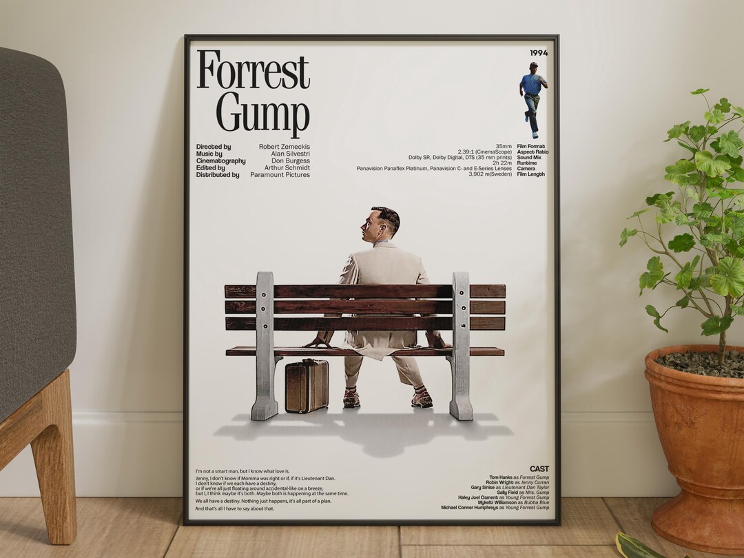 Forrest Gump , 18x24 DIGITAL, FHD Wall Decor Wall Hangings, , Museum ...