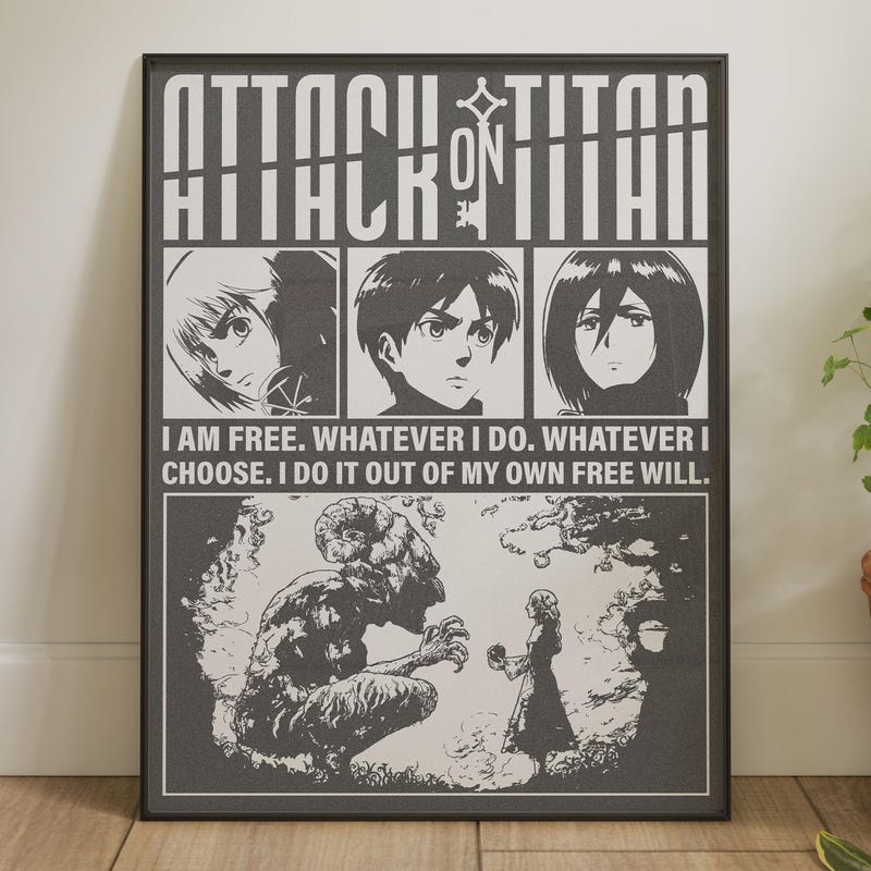 Attack on Titan Poster - Etsy