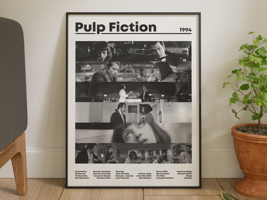 Pulp Fiction, Movie Poster 18x24 DIGITAL, FHD Wall Decor Wall Hangings ...